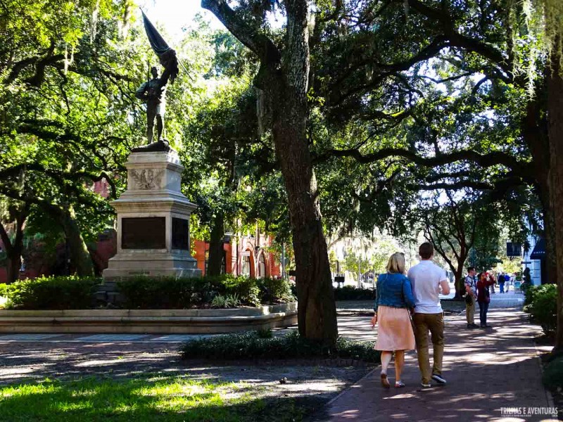 Walking Tour nas praças e centro histórico de Savannah - Viagens Possíveis